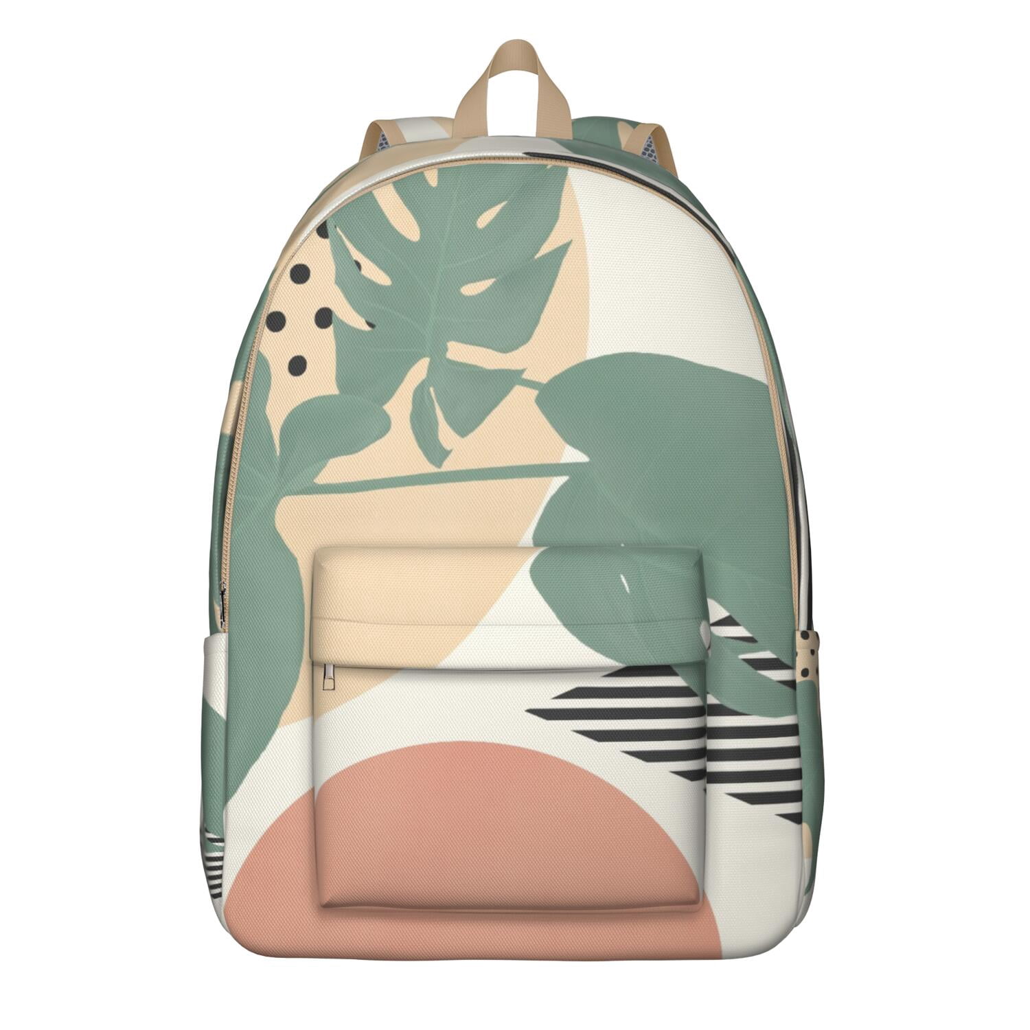 Boho Chic Rainbow Backpack for Women – Anti-theft Artistic Canvas ...