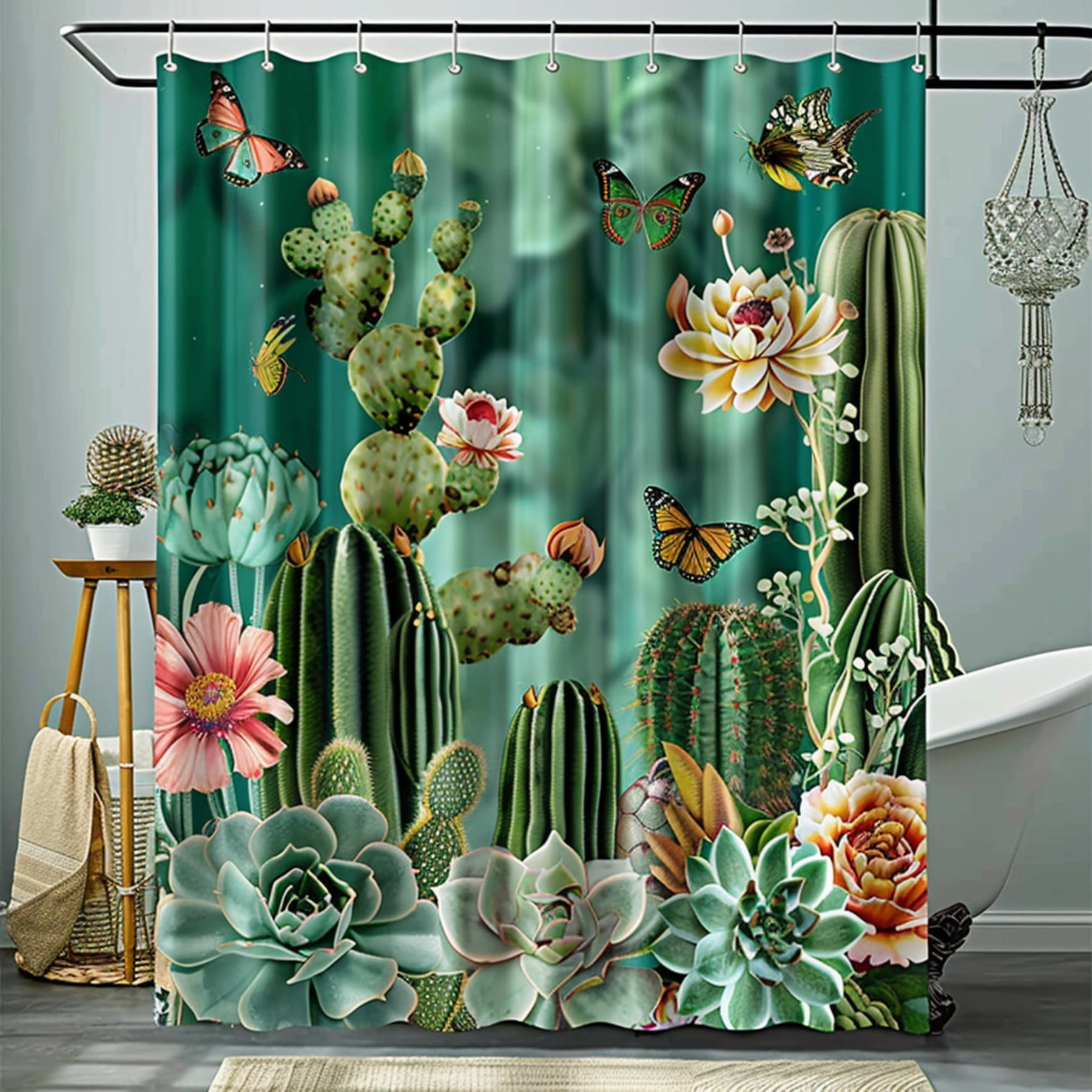 Boho Chic Shower Curtain Set With Desert Flair Transform Your Bathroom