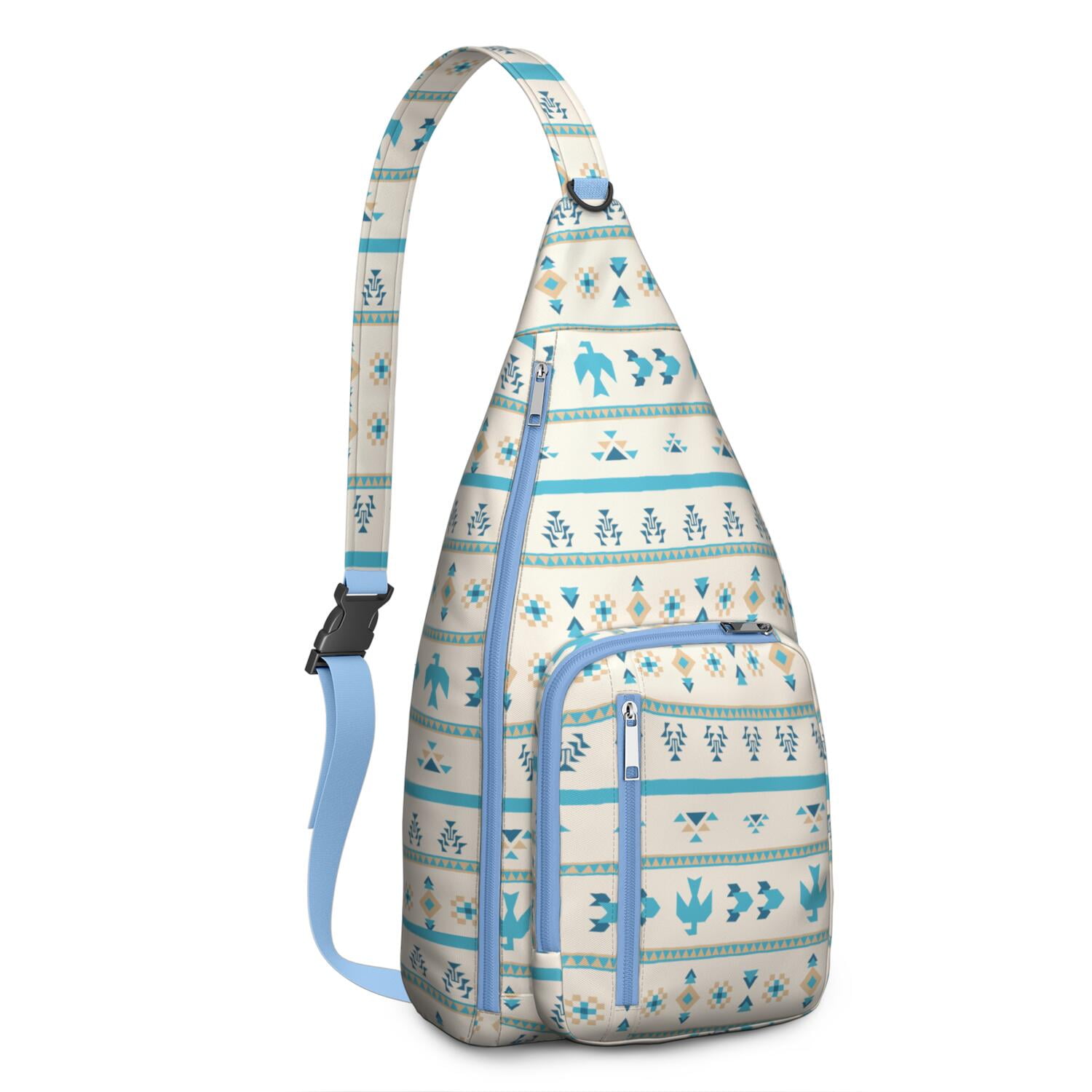 Boho Chic Sling Backpack - Vintage Tribal Print Sling Bag,Shoulder ...