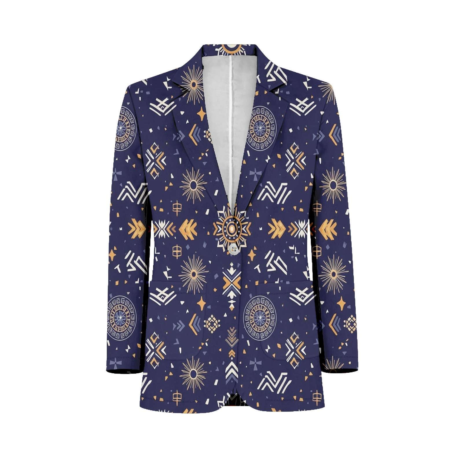 Boho Chic Star Pattern Design Mens Suits Shawl Collar Slim Fit Suit ...