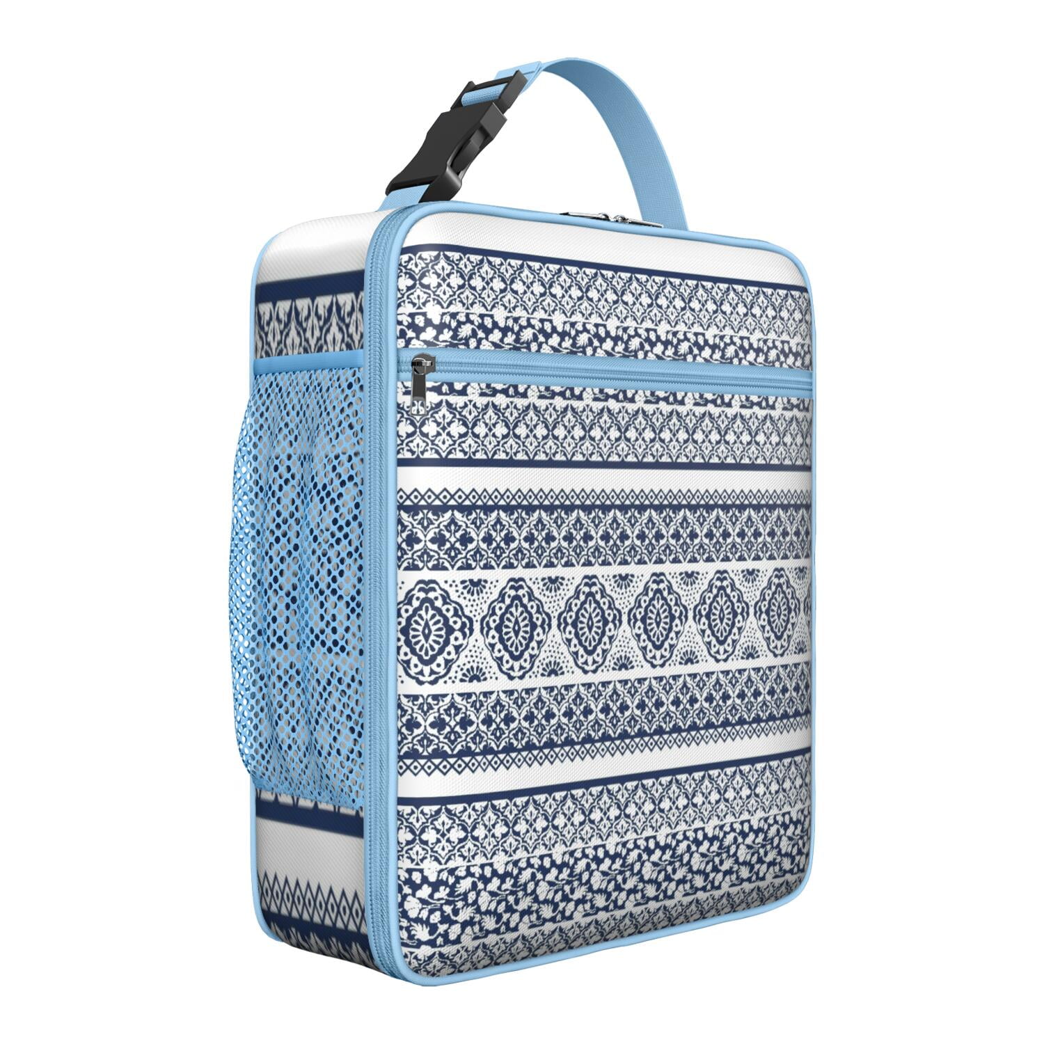 Boho Chic Thermal Meal Bag, Portable Insulated Cooler with Eye-Print ...