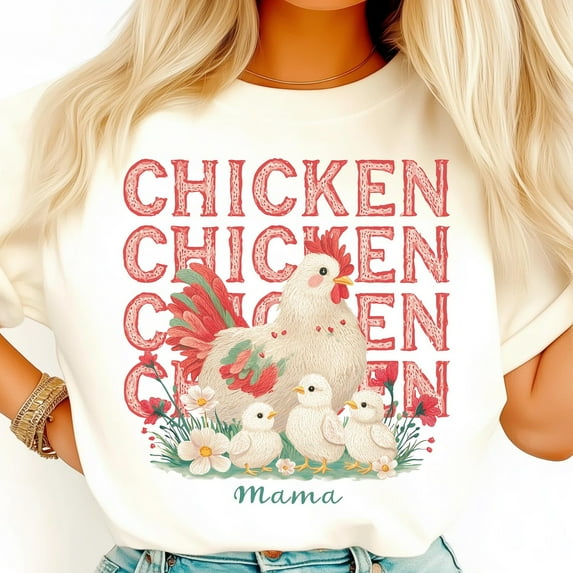 Boho Chicken Mama Shirt, Floral Hen Chick Farm Shirt, Cottagecore ...