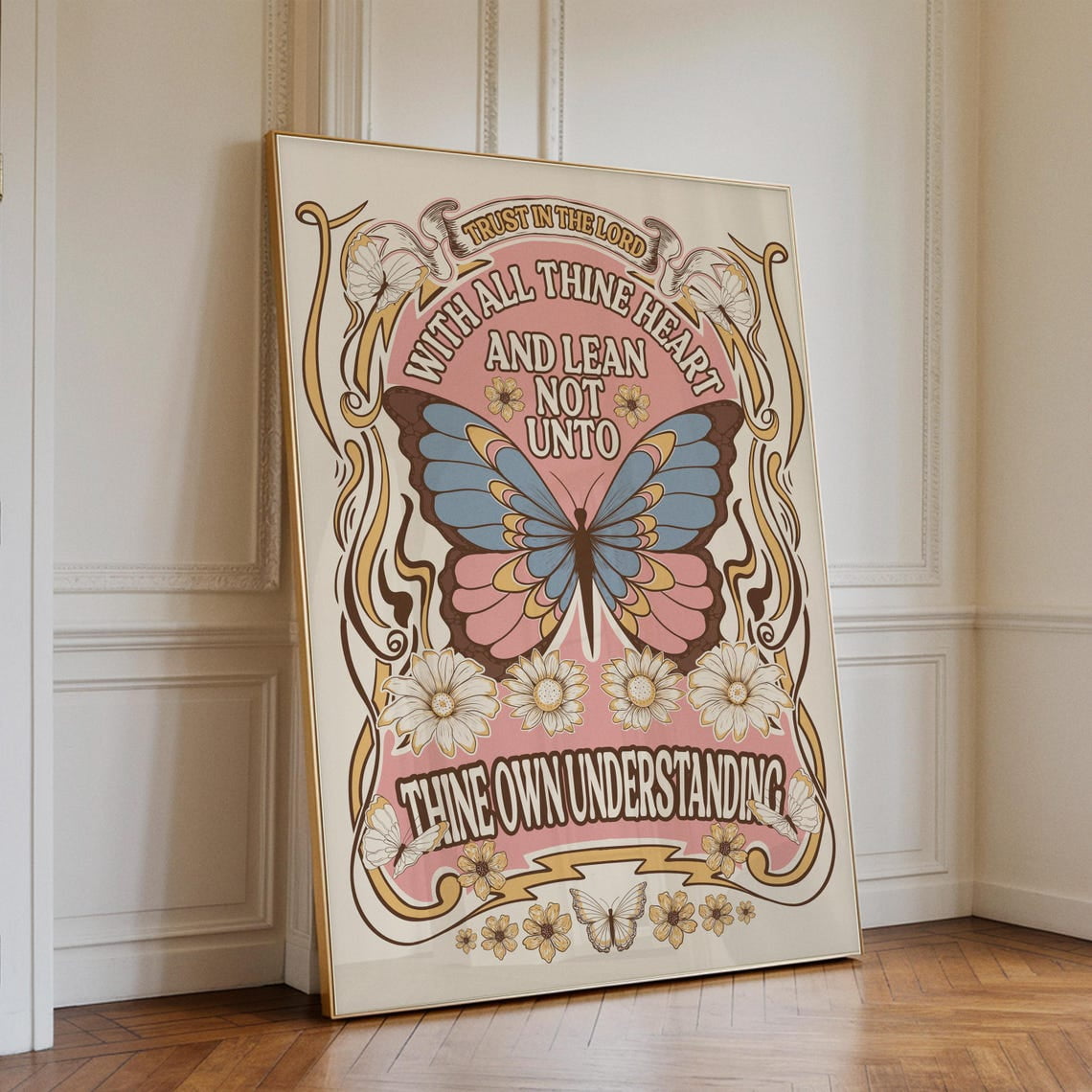 Boho Christian Print Jesus Typography Poster Trendy Christian Wall Art ...