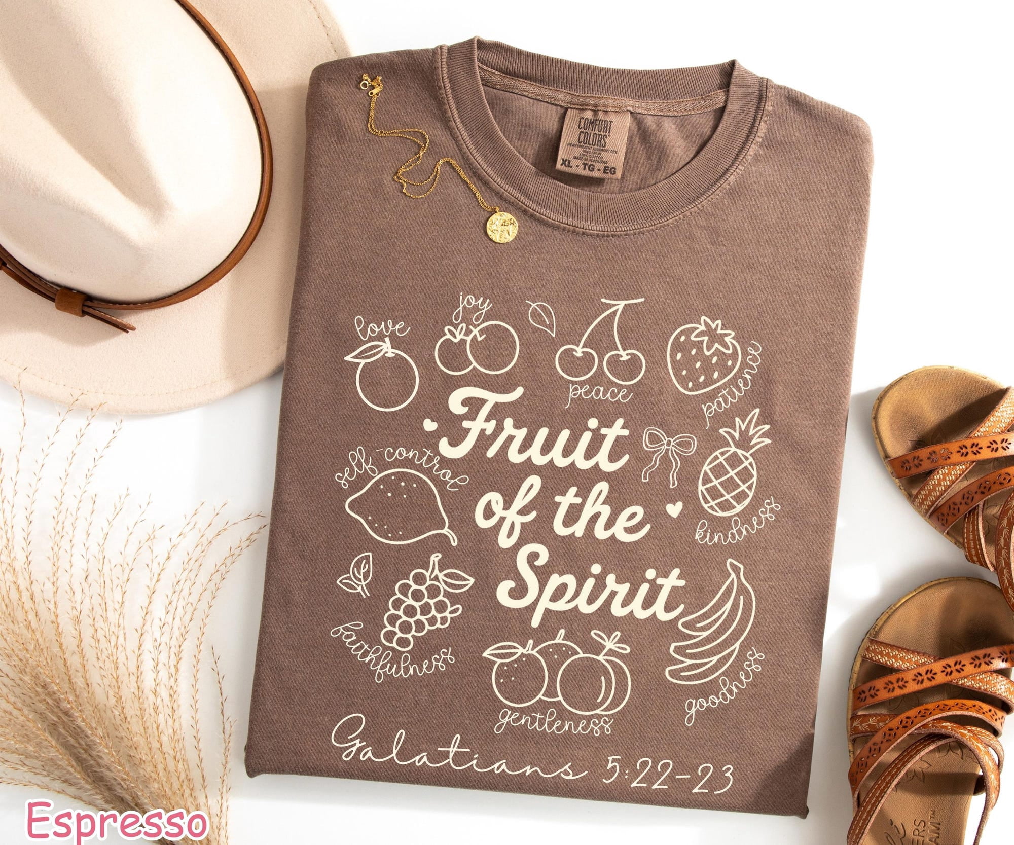 Boho Christian Shirt Fruit of the Spirit Bible Verse Shirt Religious ...