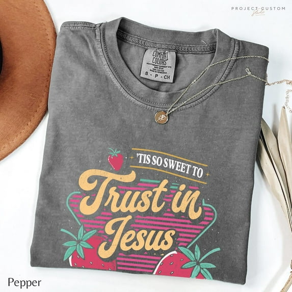 Boho Christian Shirt, Tis So Sweet To Trust In Jesus, Faith Based ...