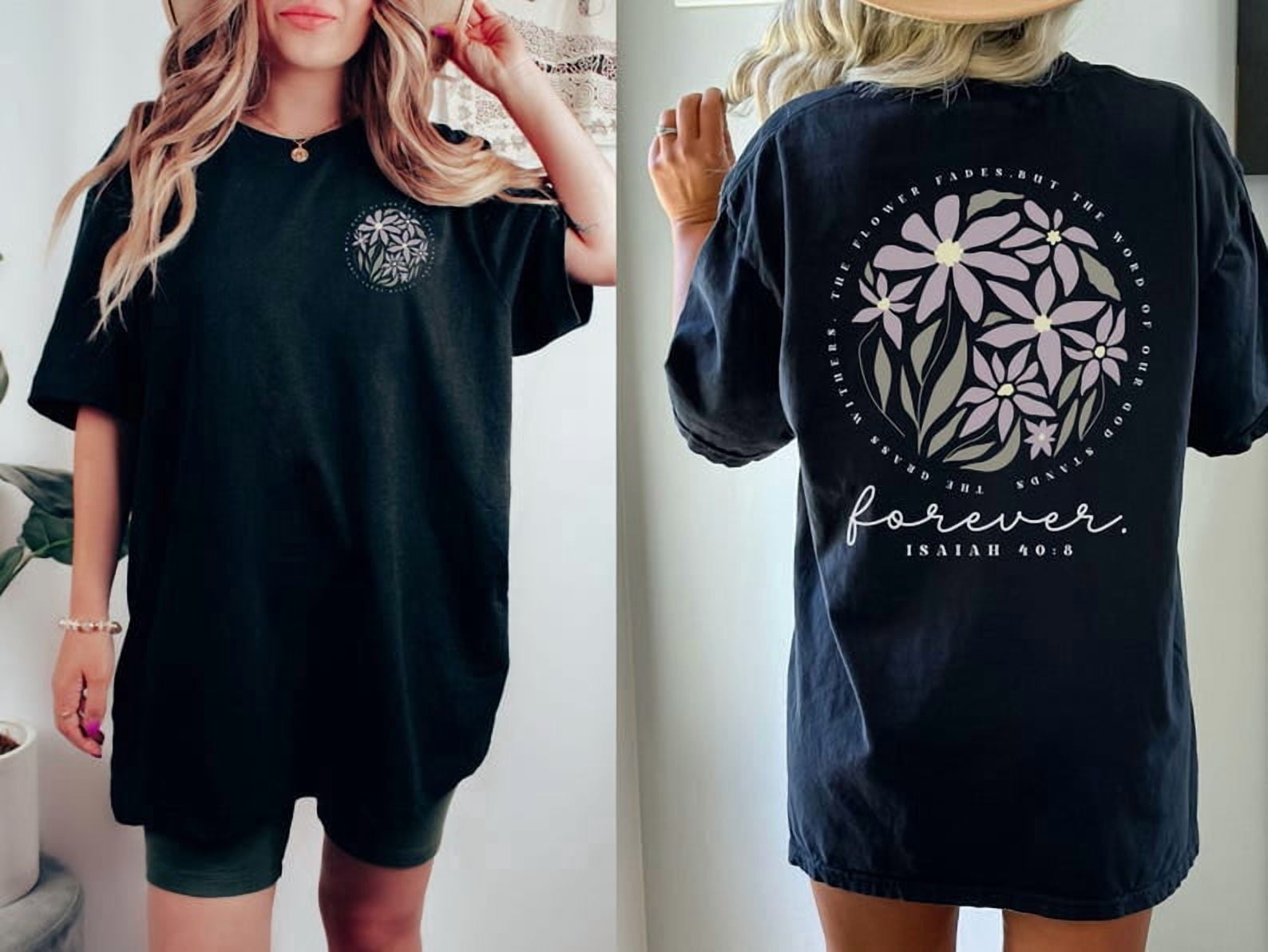 Boho Christian Shirt Women, Bible Verse Tee, Retro Tshirt Christian ...