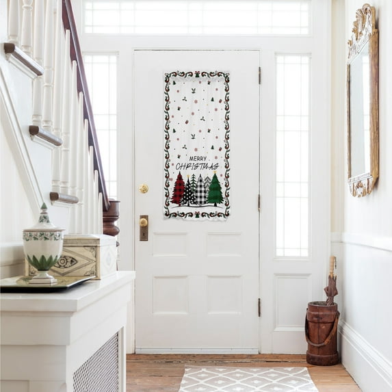 Boho Christmas, Door Curtains for Door Window, French Sidelight Front ...