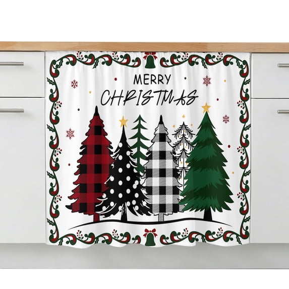 Boho Christmas,Sink Skirt 11"W x 13"L,Dustproof Under Sink Curtain ...
