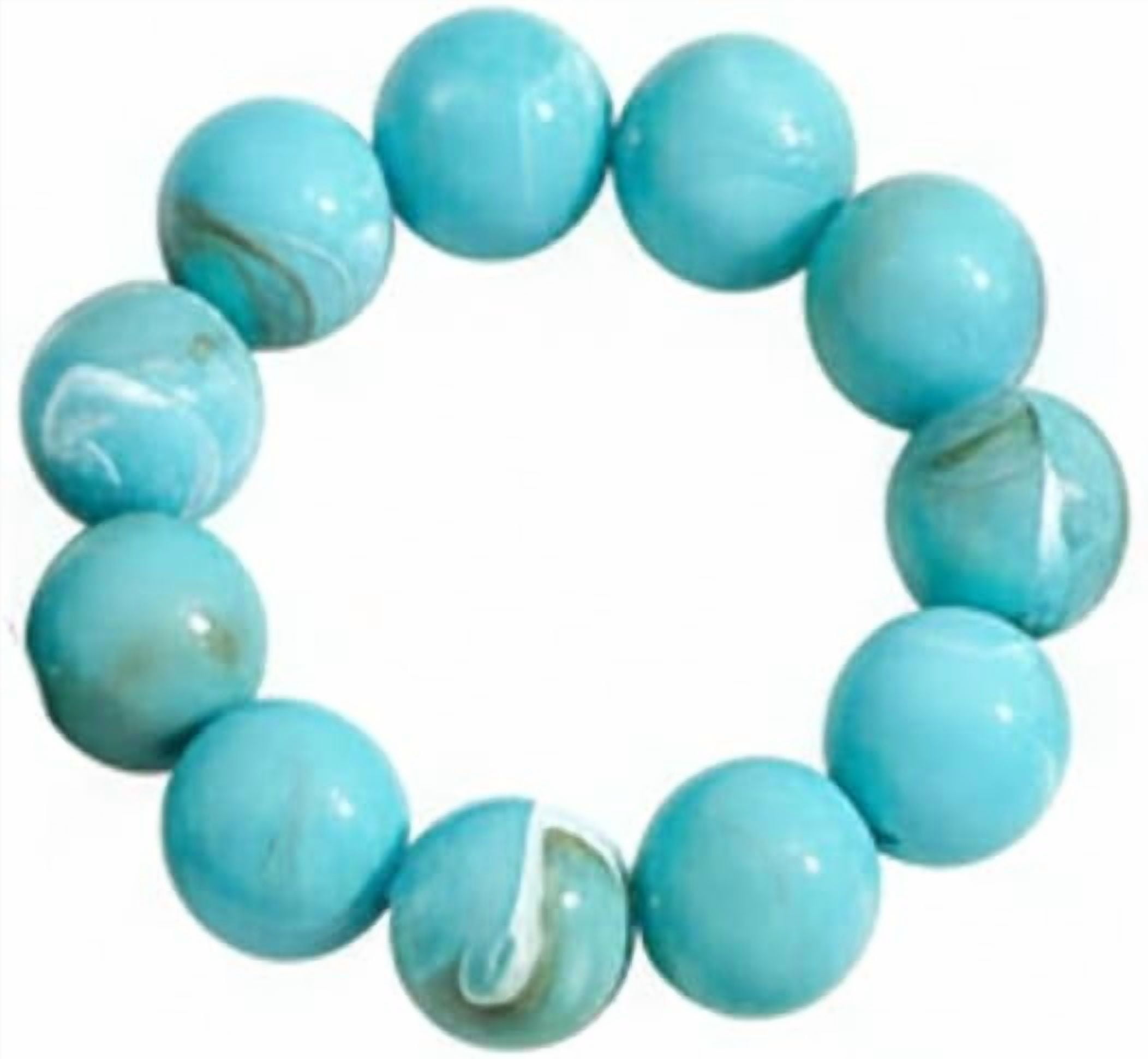 Boho Chunky Beaded Stretch Bracelet for Women Men - Fashion Elastic ...