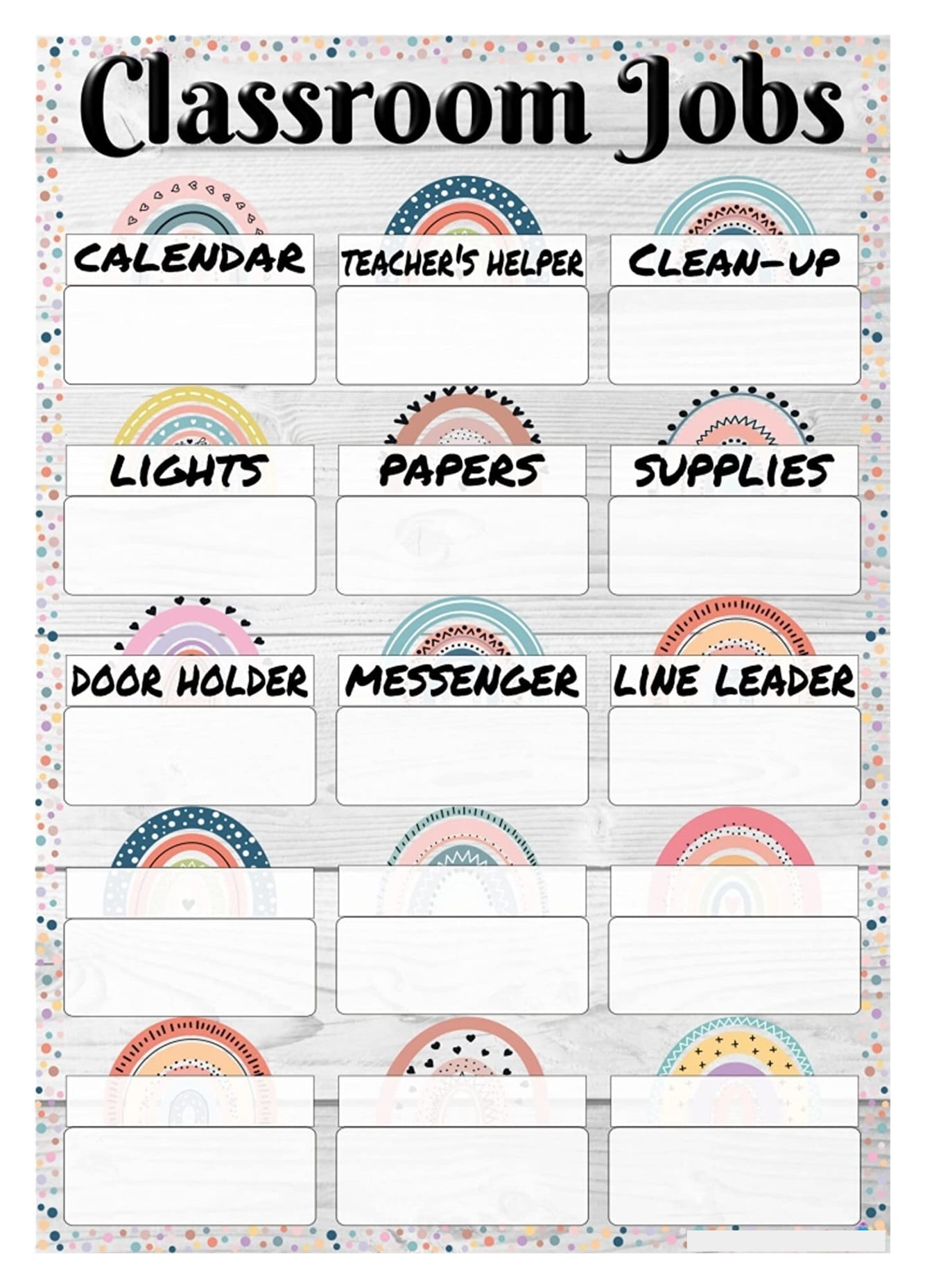 Boho Class Jobs Posters and Decorations, Back to School Supplies, Teachers' Posters for ...