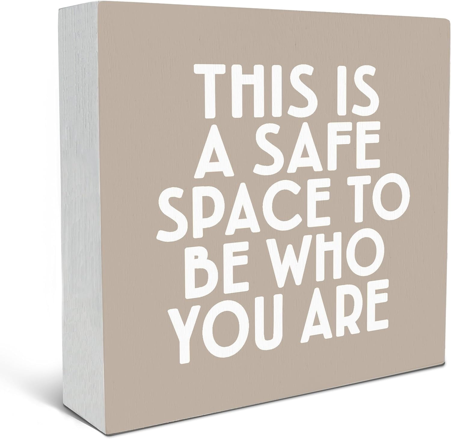 Boho Classroom Decor This is a Safe Space Be Who You are Wood Box Desk ...