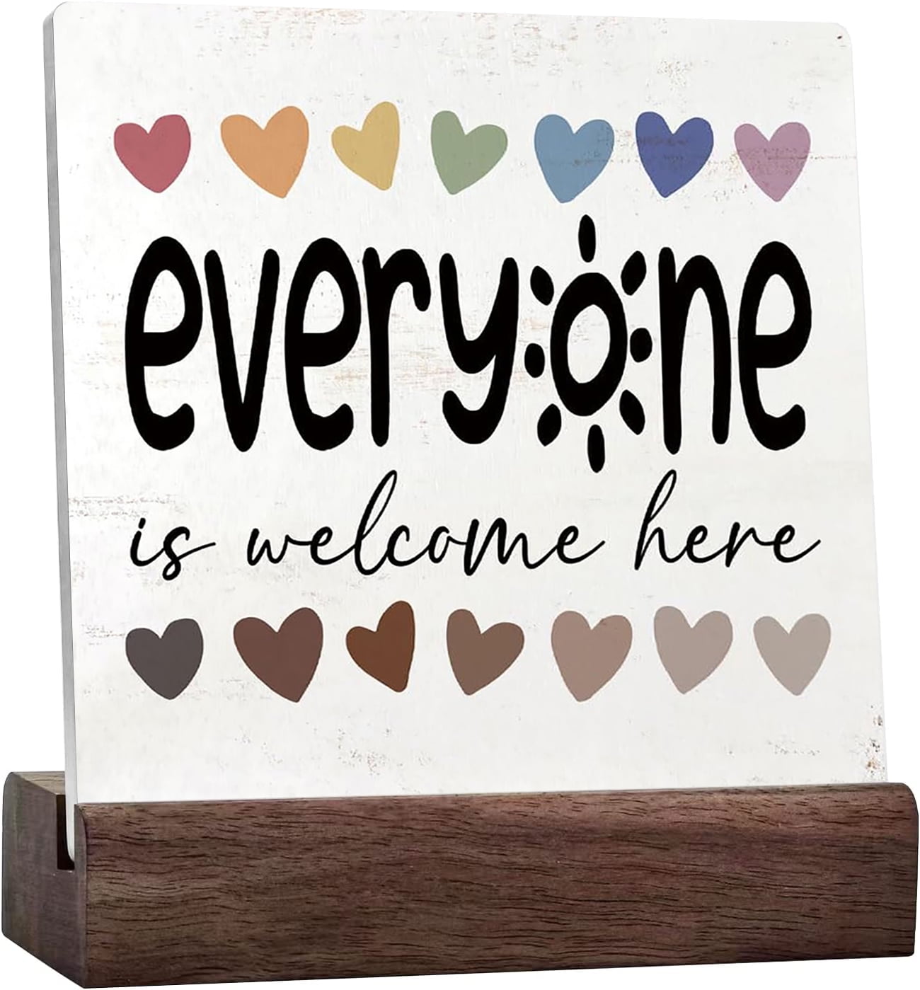 Boho Classroom Desk Decor Everyone Is Welcome Here Ceramic Desk Sign ...