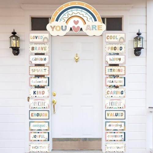 Boho Classroom Door Banner Back to School Positive Affirmation Door ...