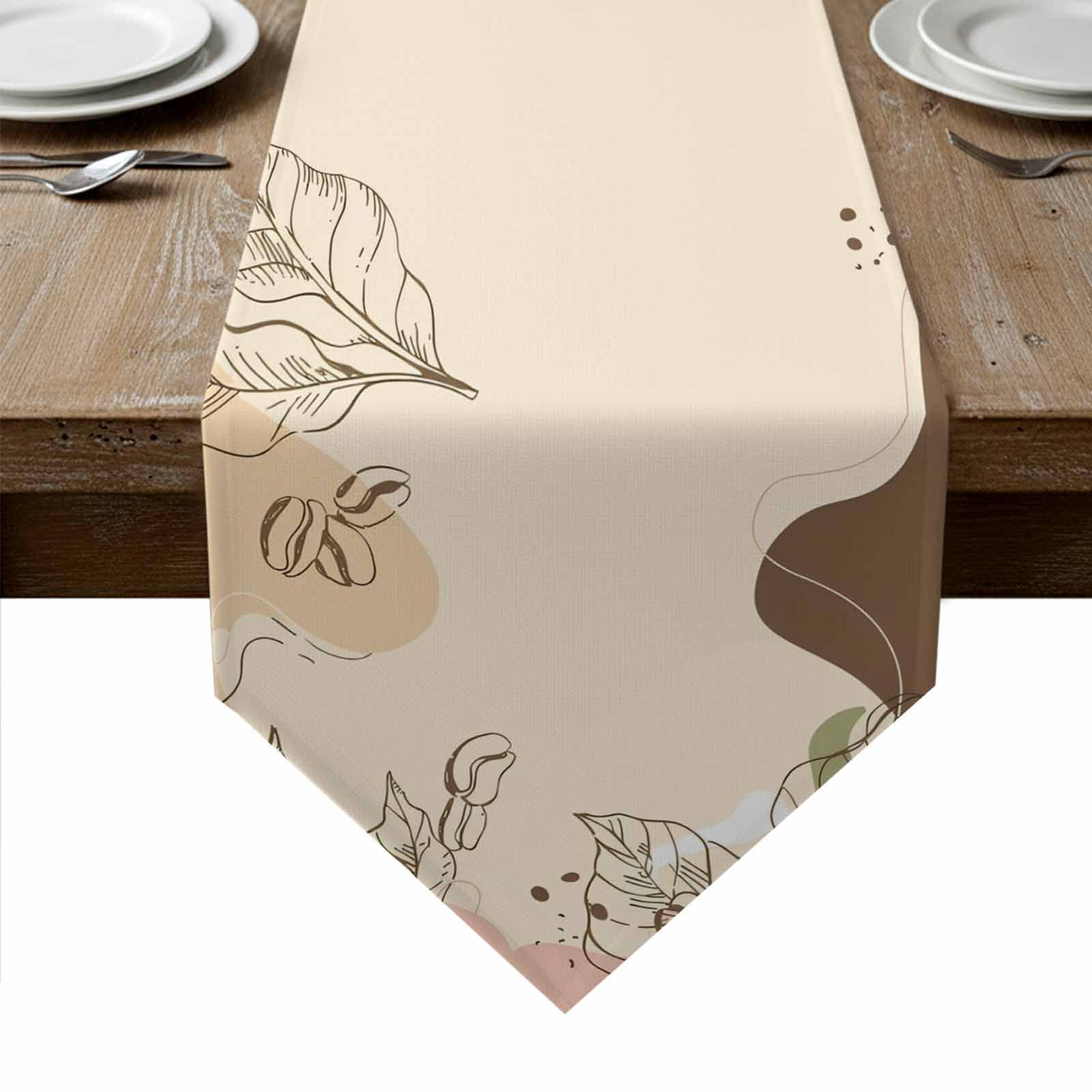 Boho Coffee Table Runner Linen Burlap Table Runner 72 Inches Long ...