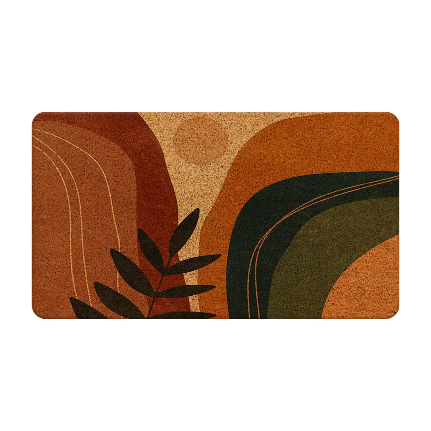 Boho Coir Doormat for Outdoor Entrance Boho Front Door Mats Outdoor ...