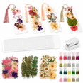 Boho Color 2 x 6 Inch 376 Pressed Flower Bookmark DIY Craft Kit ...