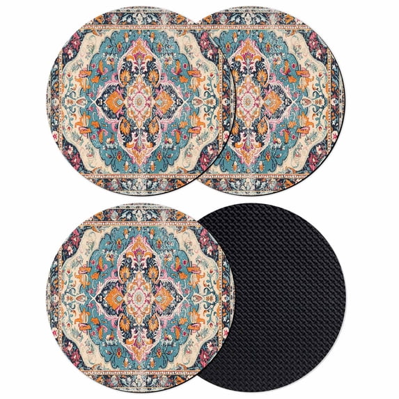 Boho Colorful Coasters Set of 4, Soft Absorbent Coasters for Drinks ...
