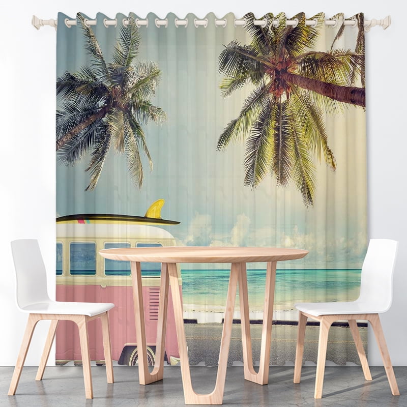 Boho Colorful Dreamcher Print Door Curtains Polyester Privacy Closet ...