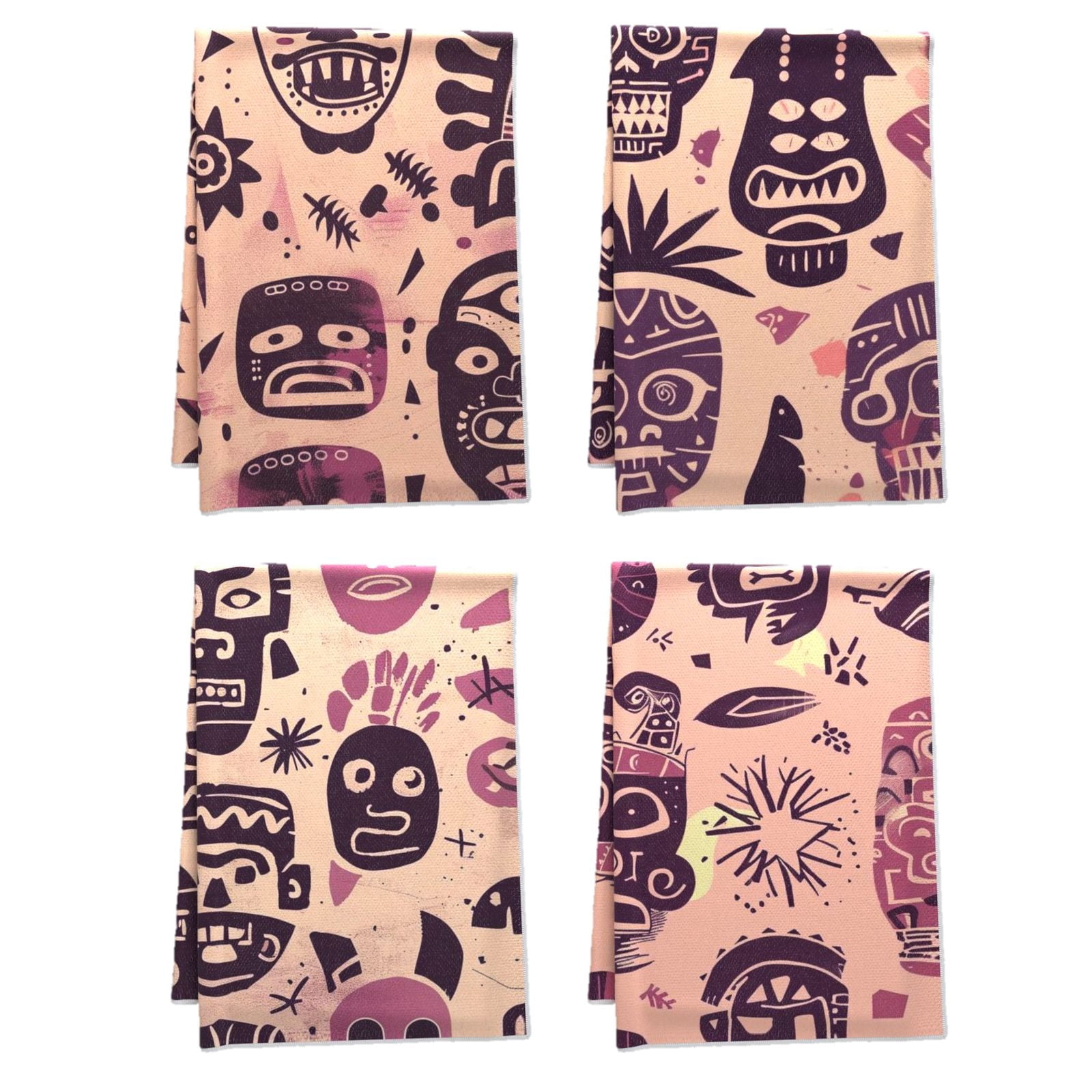 Boho Comfortable Hand Towels Aztec Symbols Columbian Minoran Durable ...