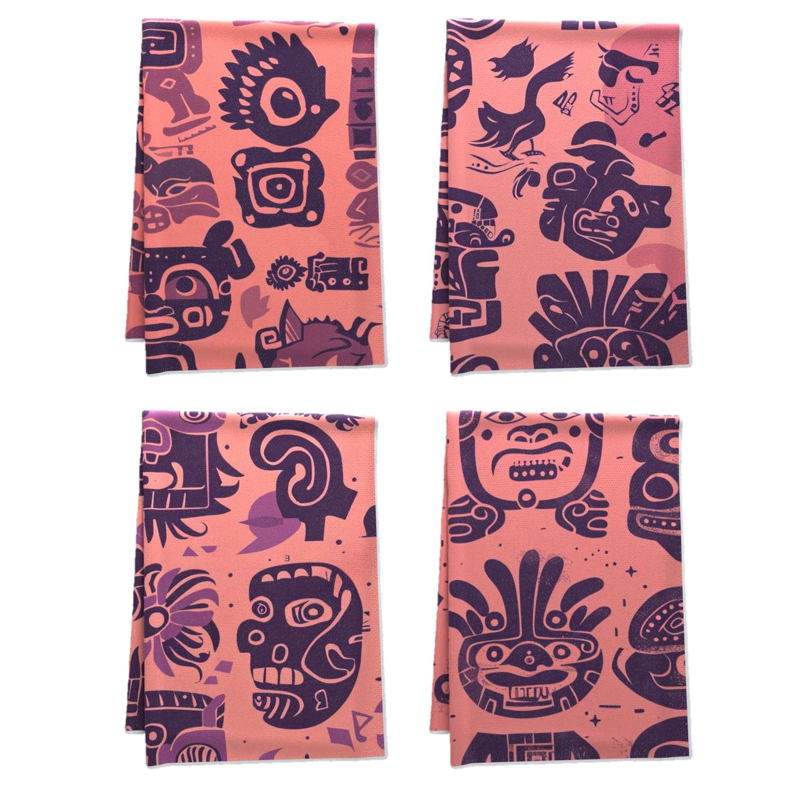 Boho Comfortable Hand Towels Aztec Symbols Columbian Minoran Durable ...