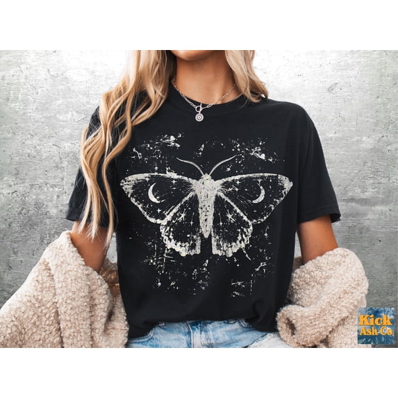 Boho Cottagecore Moth Shirt Womens Unisex Tshirt - Walmart.com