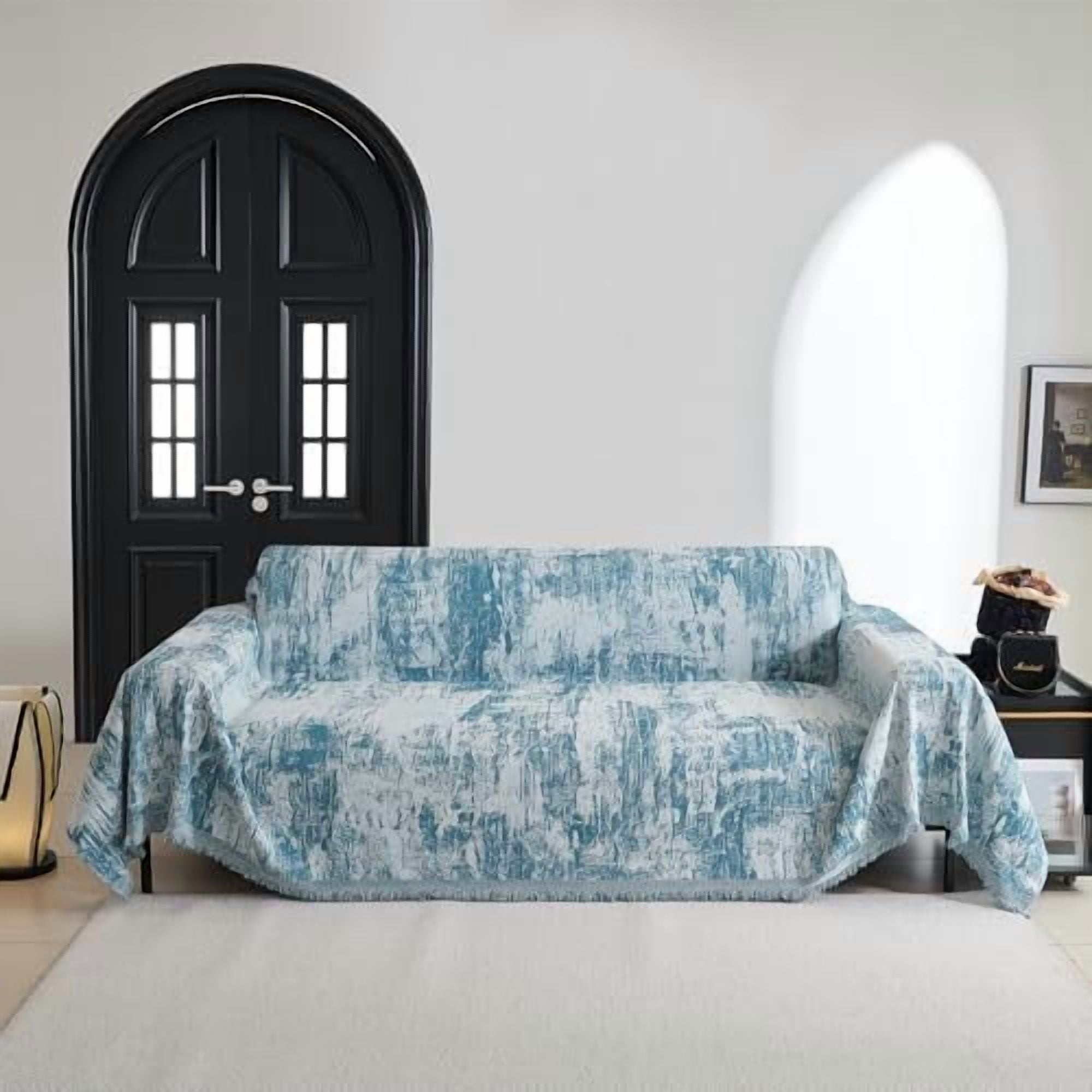 Boho Couch Cover for Dogs Washable Sage Abstract Couch Sofa Protector ...