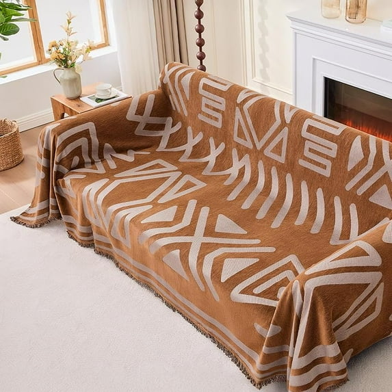 Boho Couch Cover Sofa Covers for 2 Cushion Couch, Couch Covers Washable ...