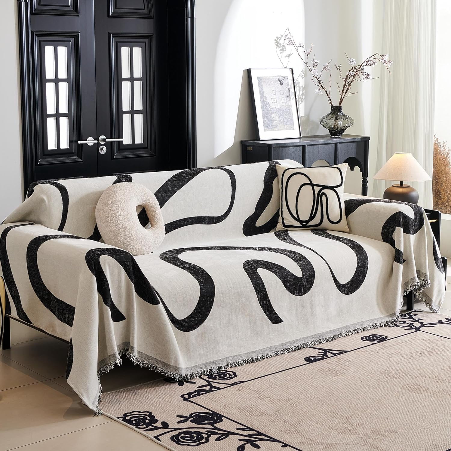 Boho Couch Cover Super Soft Couch Covers for 2-3 Cushion Couch Sofa ...