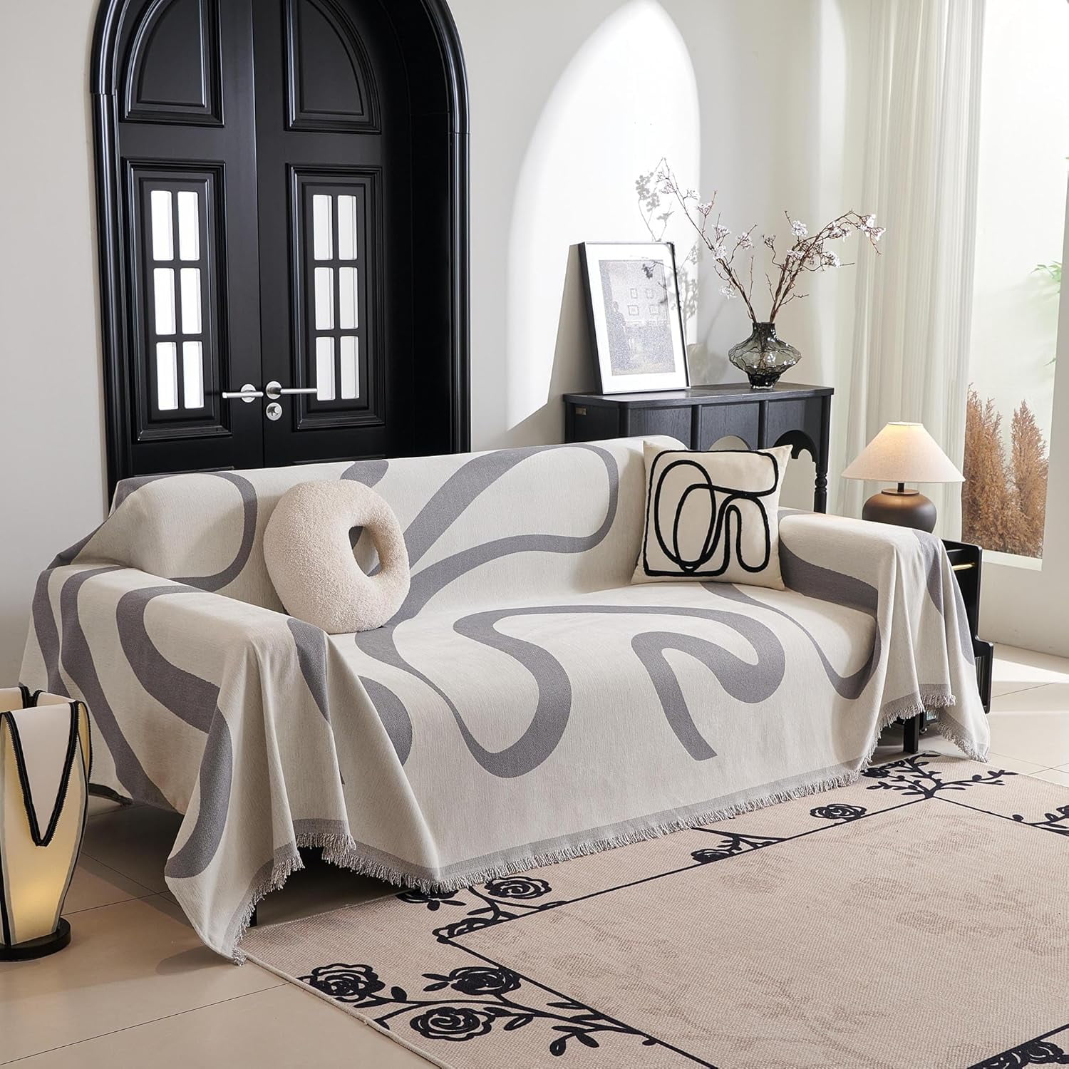 Boho Couch Cover Super Soft Couch Covers for 2-3 Cushion Couch Sofa ...