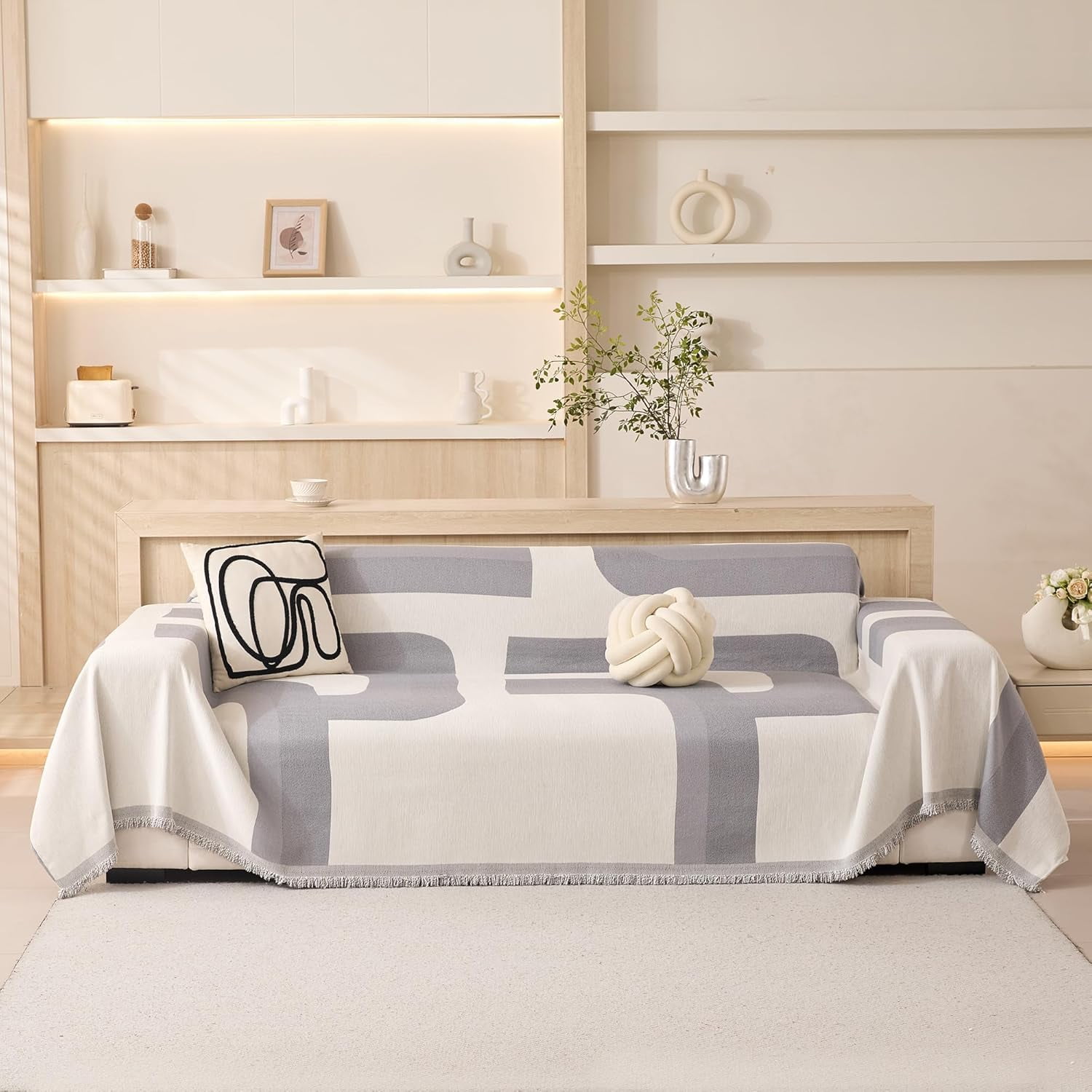 Boho Couch Cover Super Soft Couch Covers for 2-3 Cushion Couch Sofa ...