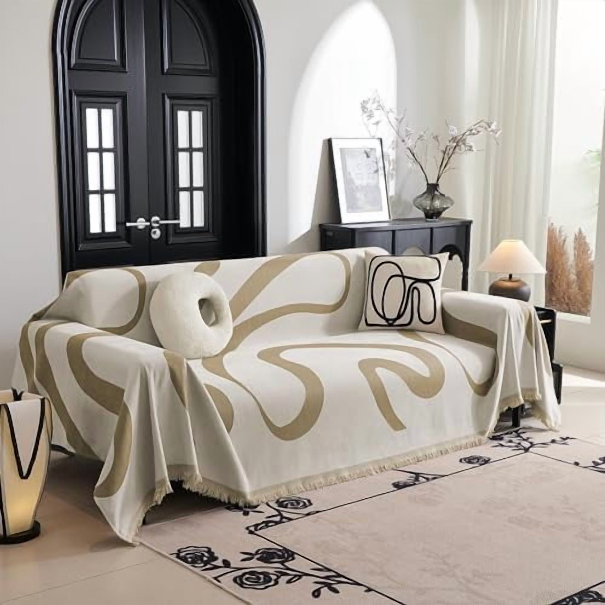 Boho Couch Cover Super Soft Couch Covers for 2-3 Cushion Couch Sofa ...