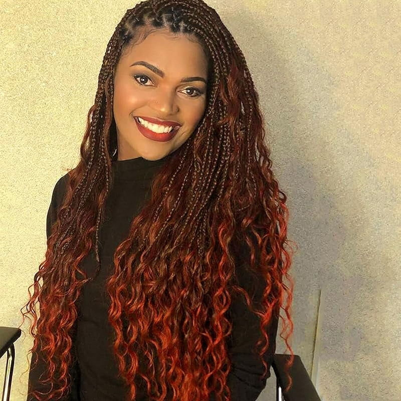 Boho Crochet Braids 9 Packs 24 Inch Goddess Box Braids Crochet Hair for ...