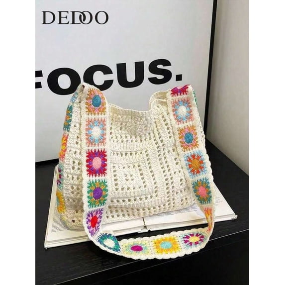 Boho Crossbody Bags for Women, Retro Floral Embroidery Canvas Small ...