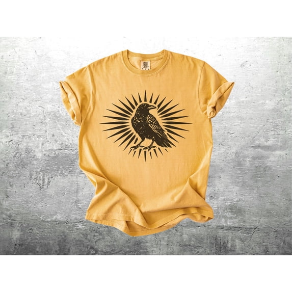 Boho Crow Shirt Bird Lover Womens Mens Tshirt - Walmart.com