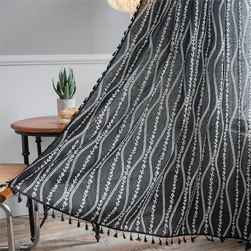 Boho Curtains 84 Inches Long for Bedroom Living Room Nursery, Bohemian ...