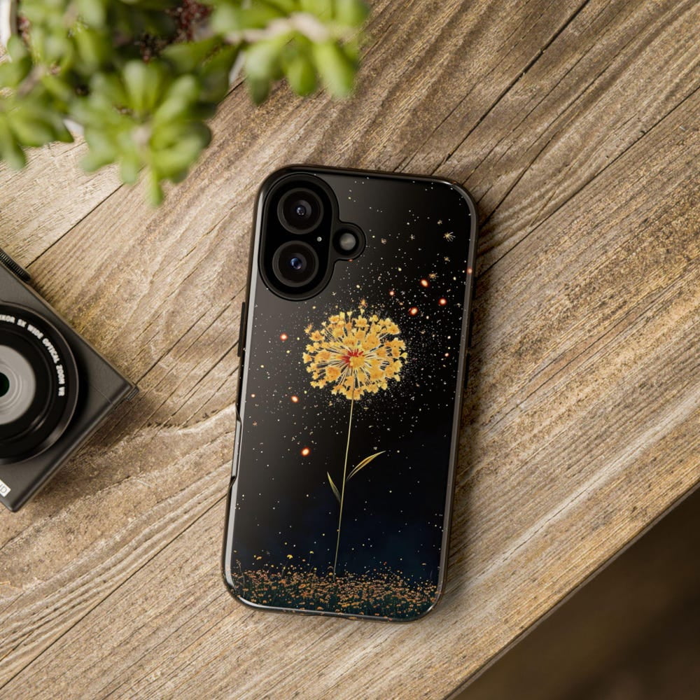 Boho Cute Wildflower Black Floral Phone Case for iPhone 11-17 Pro Max Compatible - Walmart.com