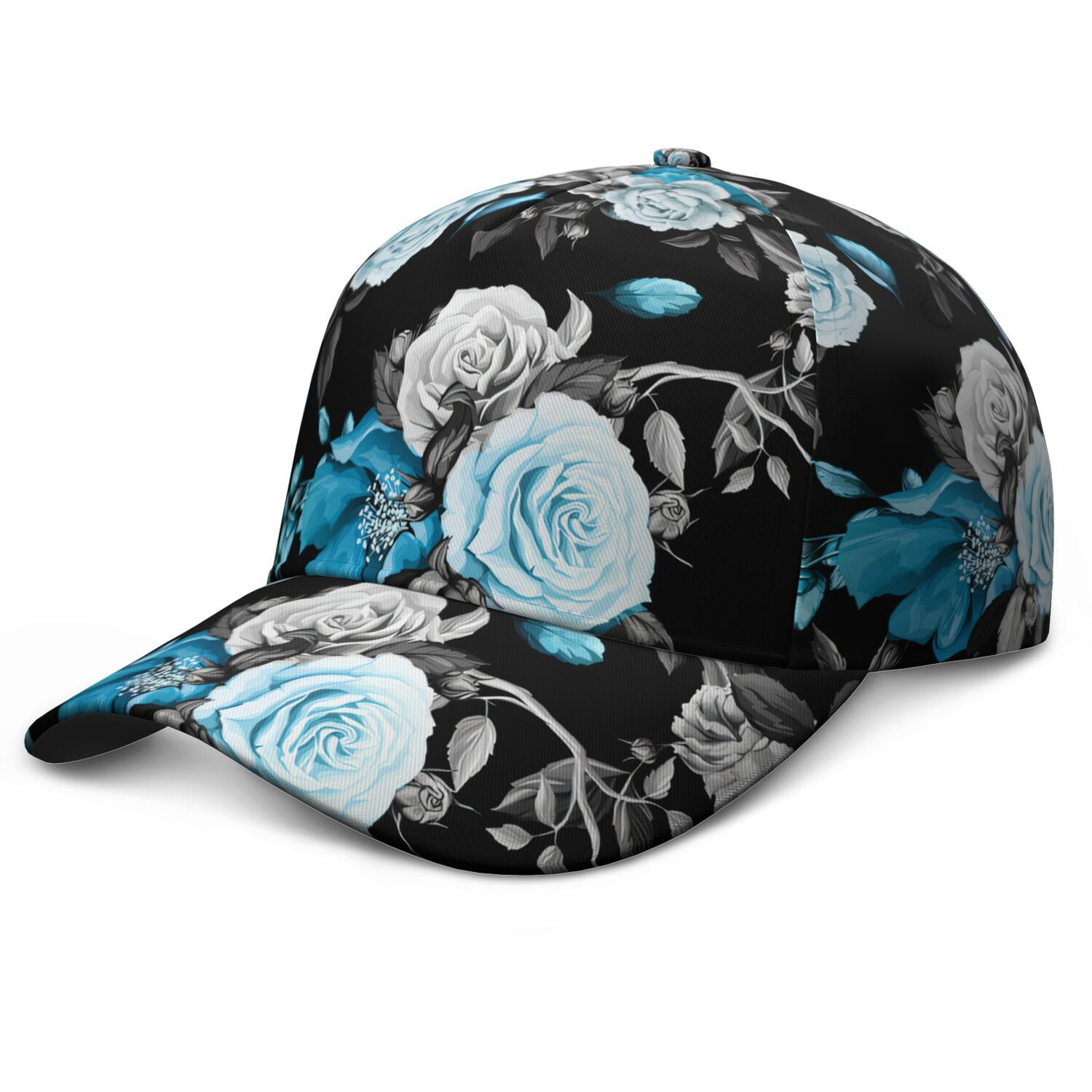 Boho Dad Hat, Comfortable Fit Washed Baseball Cap with Tropical Floral ...