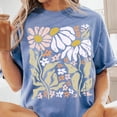 Boho Daisy Flower TShirt Retro Botanical Print - Walmart.com
