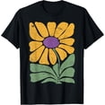 Boho Daisy Flower Tee Retro Botanical Wildflower Gardener Pattern T ...