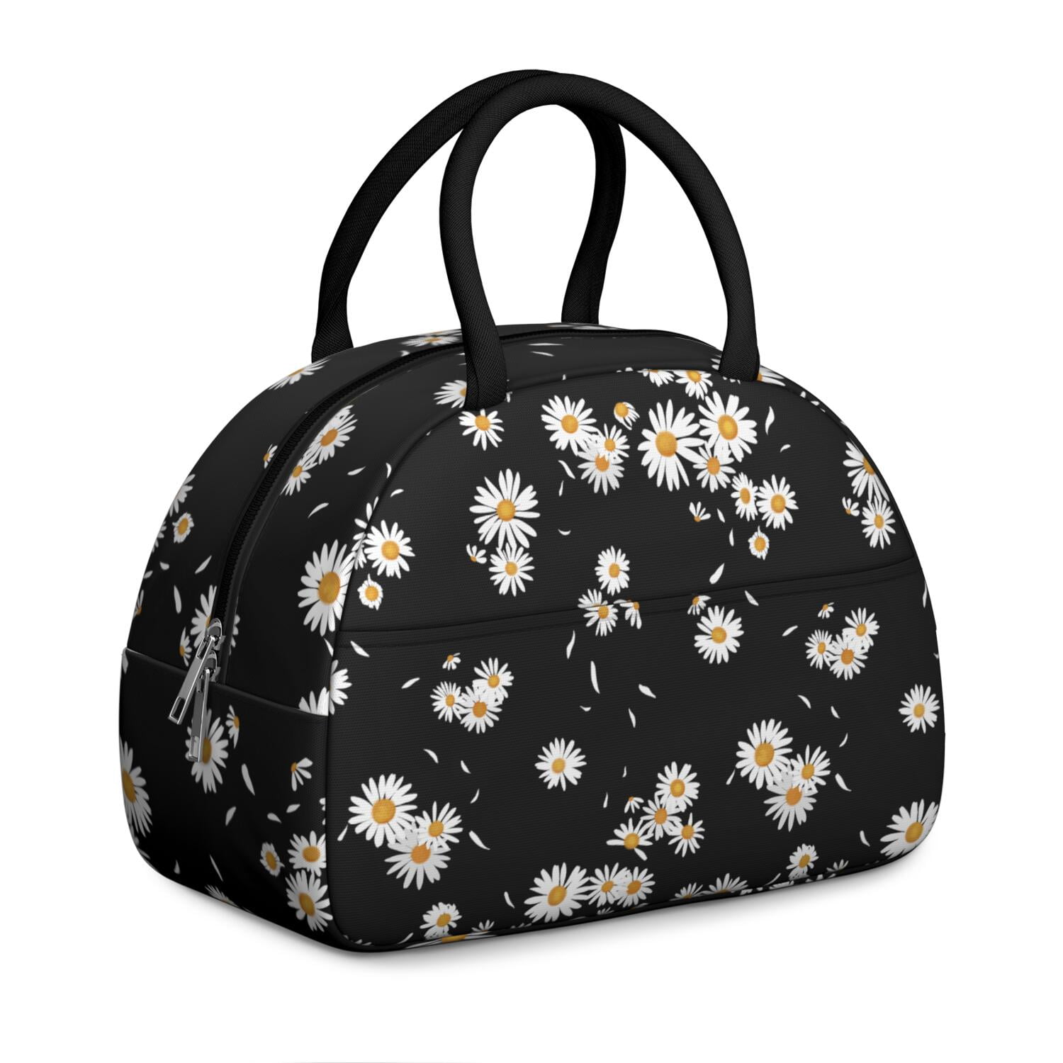 Boho Daisy Lunch Bag for Women – Cute Floral Insulated Tote with ...