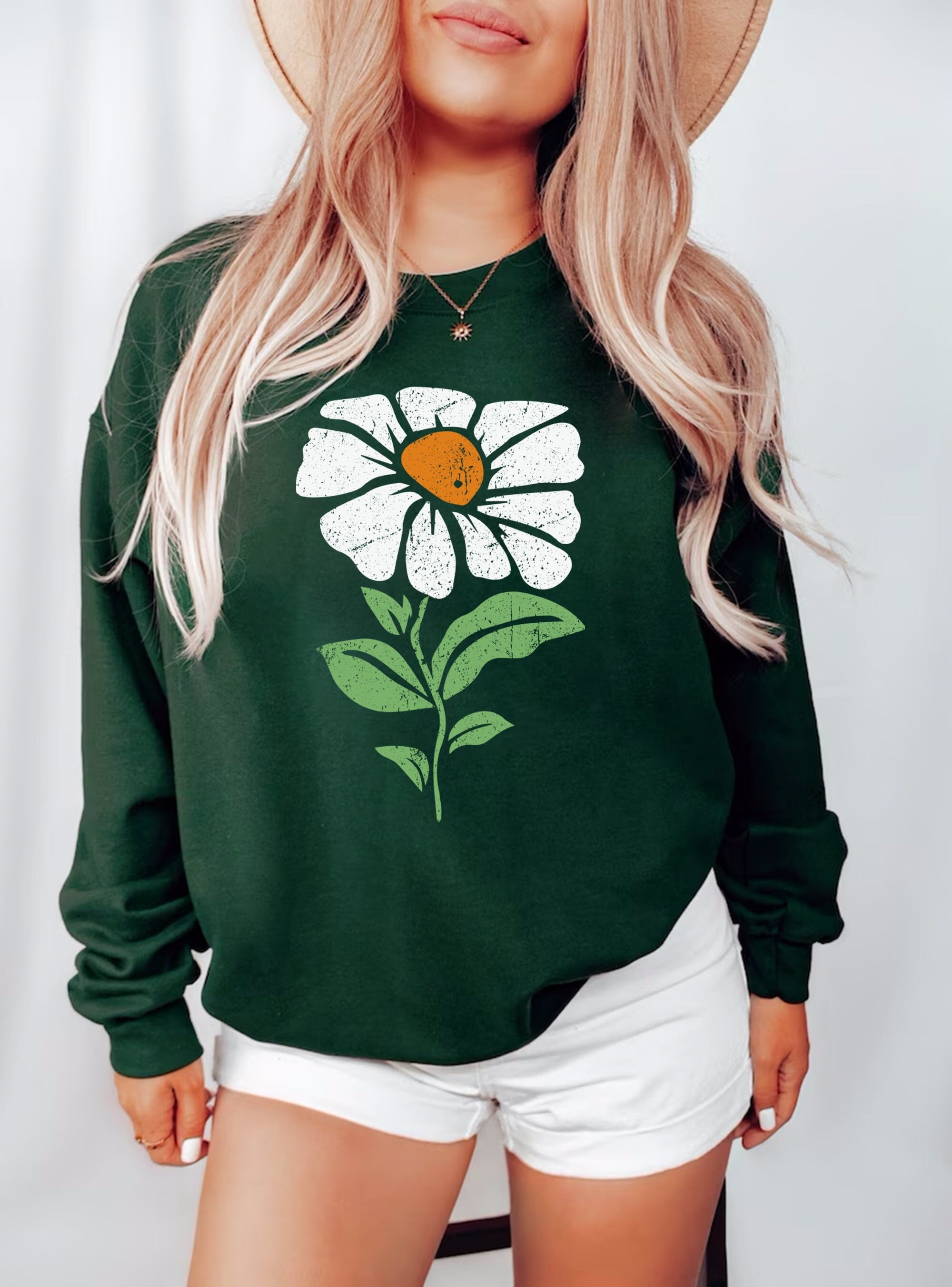 Boho Daisy T-Shirt Flower Tee Shirt, Botanical Tee, Boho Tee ...