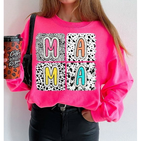 Boho Dalmatian Mama Mama Doodle Dalmatian Dots, Mama Design Mother ...