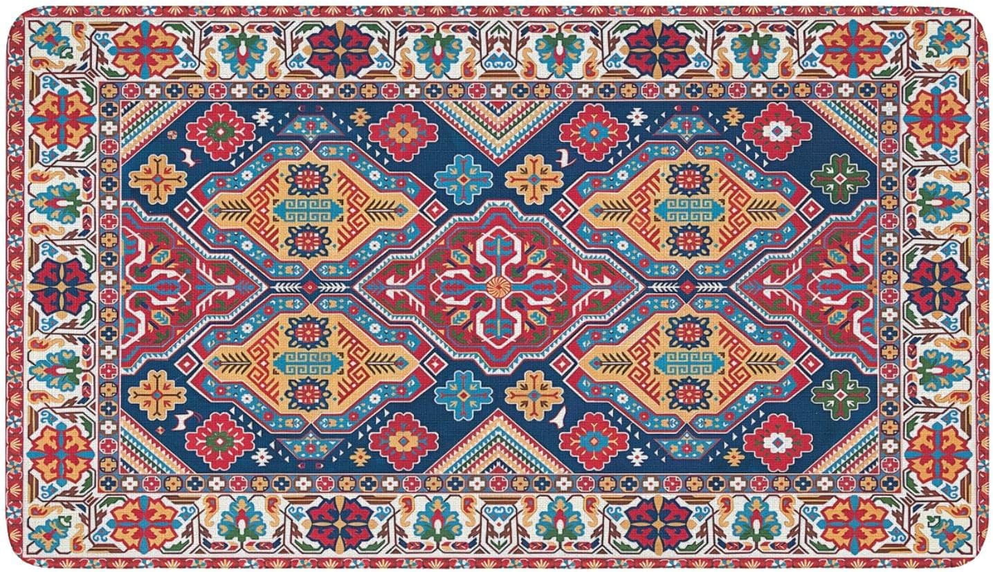 Boho Decor Door Mat - Bohemian Welcome Mats Outdoor Non-Slip Rubber ...