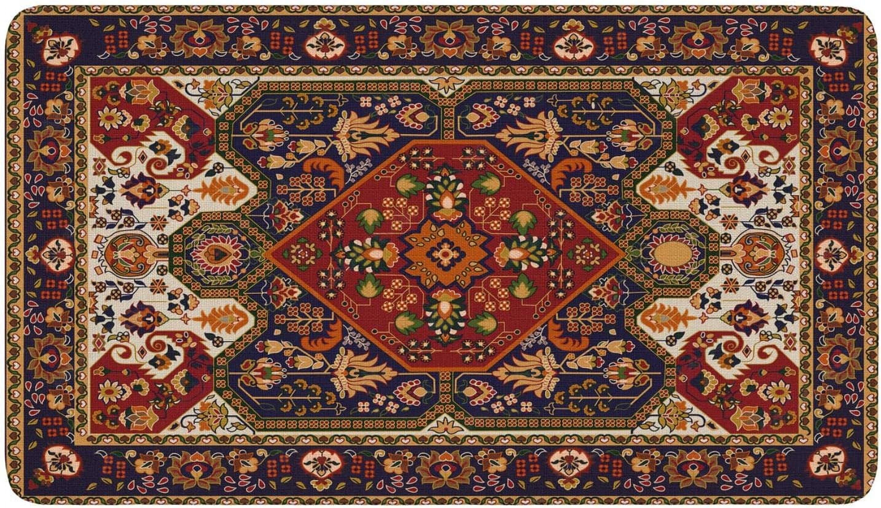 Boho Decor Door Mat Non Slip Doormat Indoor Entrance Rubber Bohemian ...