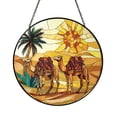 Boho Desert Camel Window Hanging, Stained Glass Home Decor Gift ...