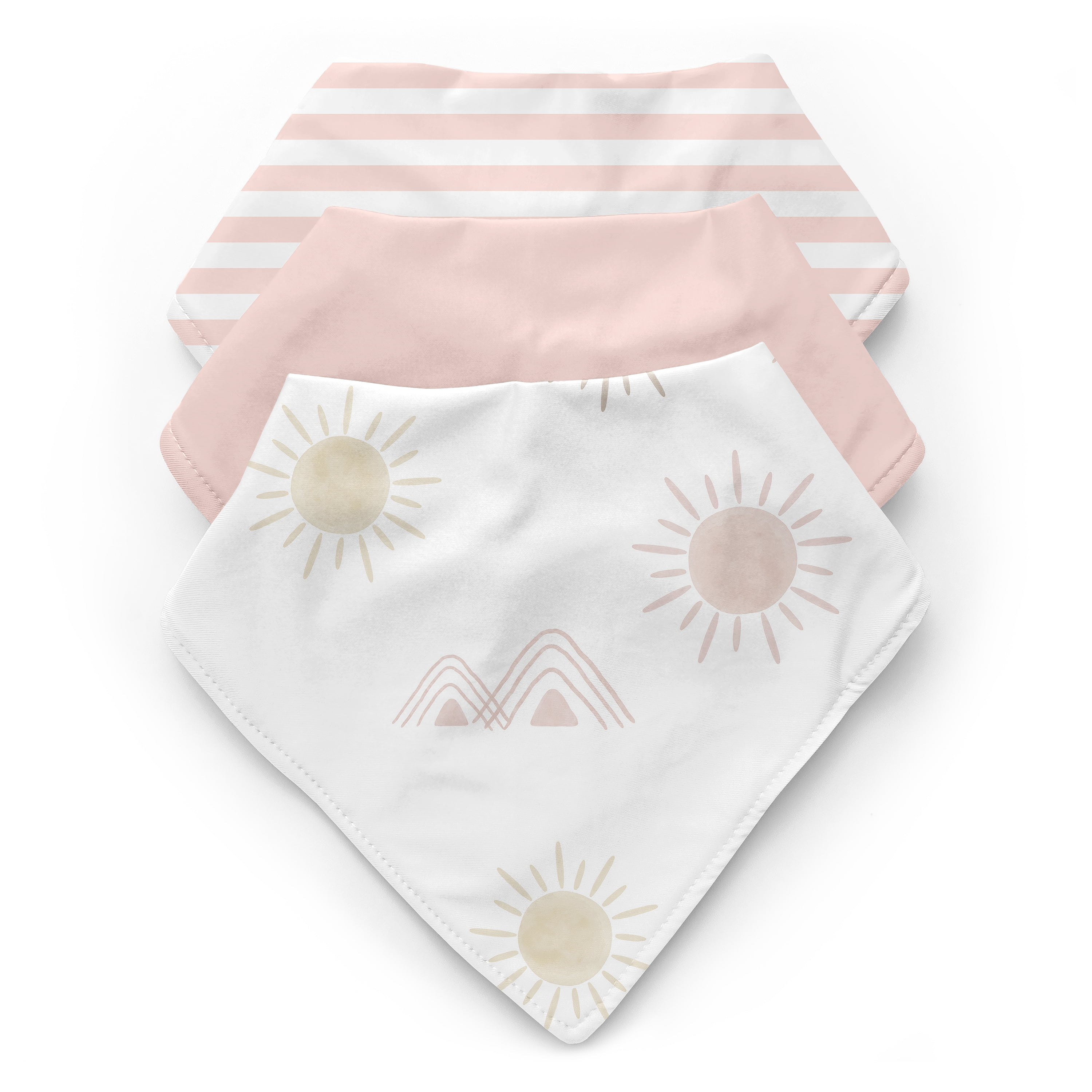 Boho Desert Sun Fabric Bandana Baby Bibs (3 Pack Set) by Sweet Jojo ...