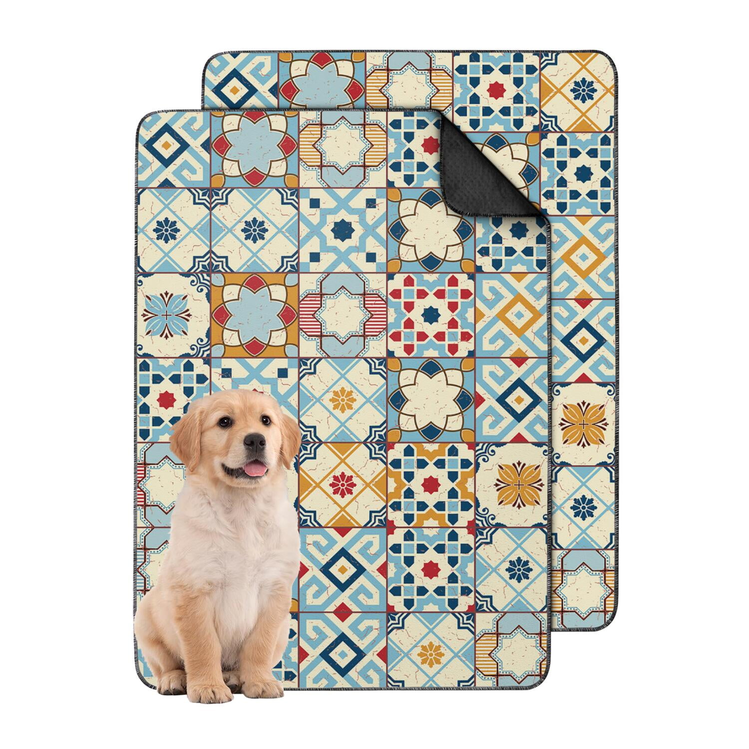 Boho Design Pet Pee Pads Washable, Large 24x36 Inch Reusable Training ...