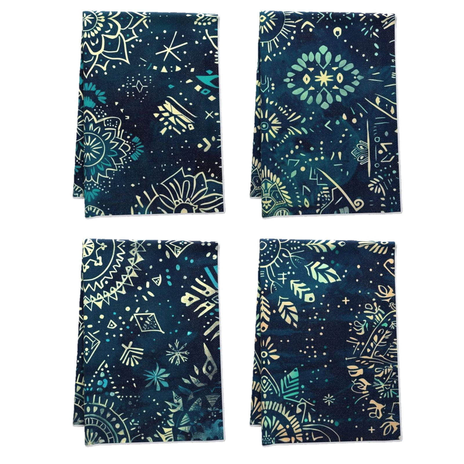 Boho Dishtowel - Diamonds Minimalistic Handy Farmhouse Towels 4Pack ...