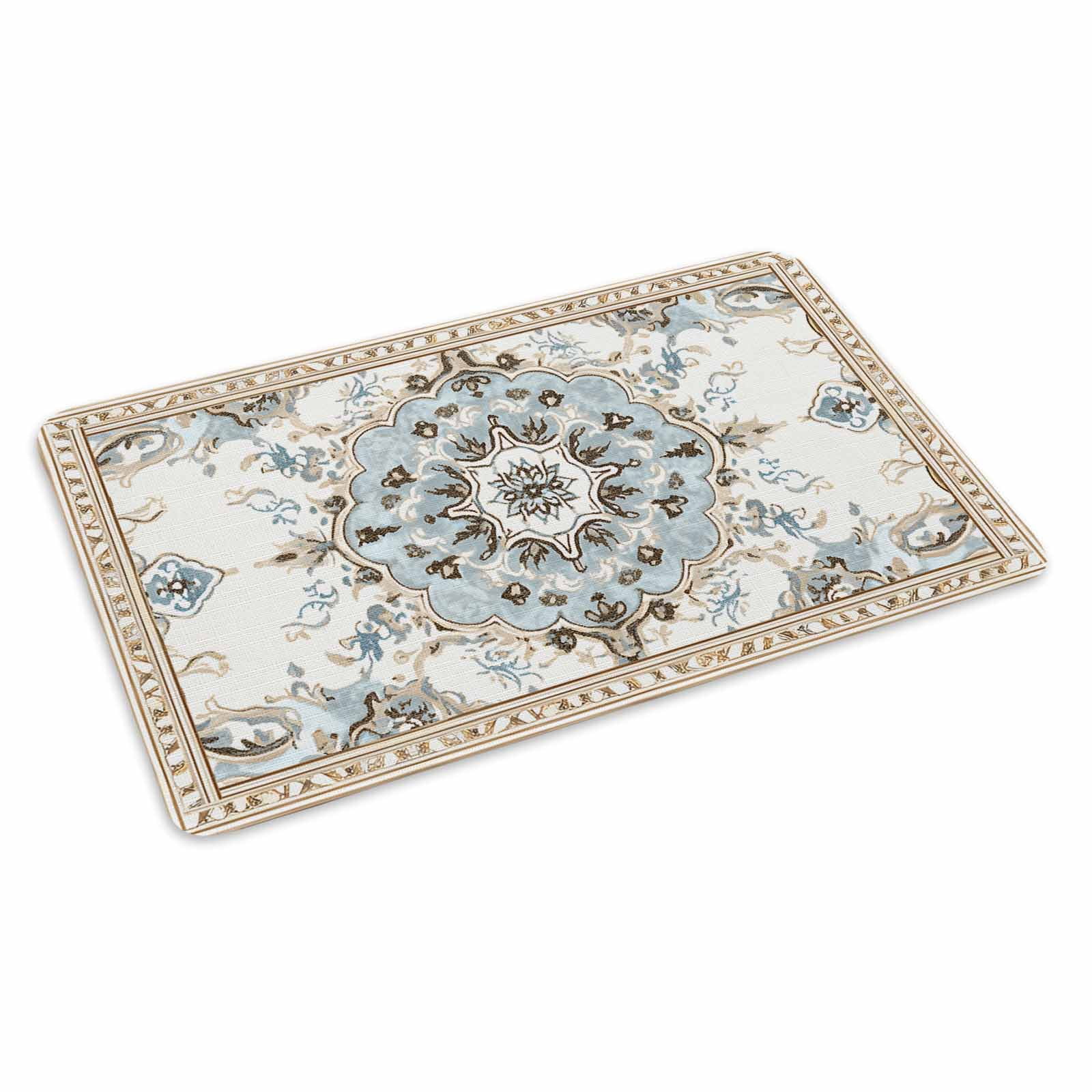 Boho Doormat Outdoor Entrance 20"x31.5", Ethnic Aztec Southwest Neutral ...