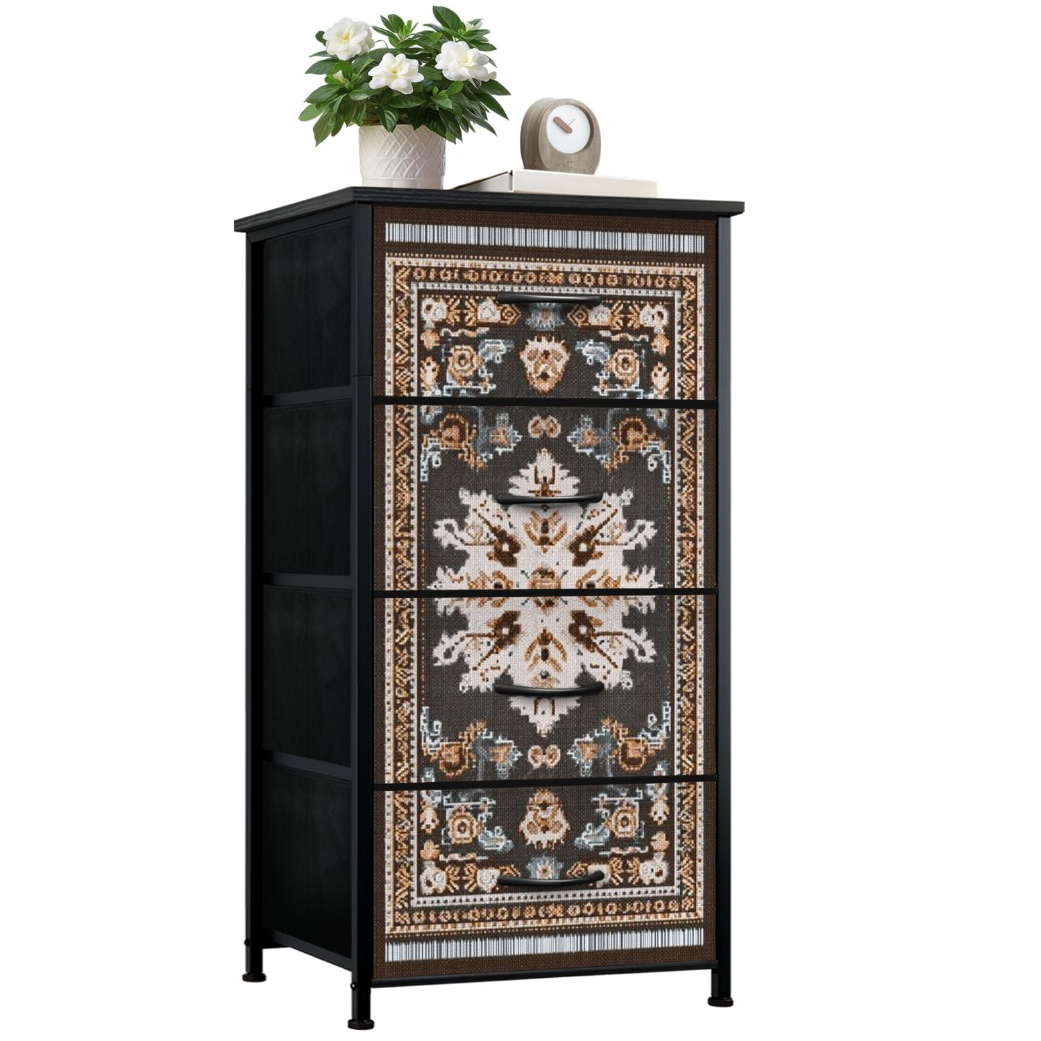 Boho Dresser for Bedroom with 4 Storage Drawers Carpet bathmat Rug Boho ...